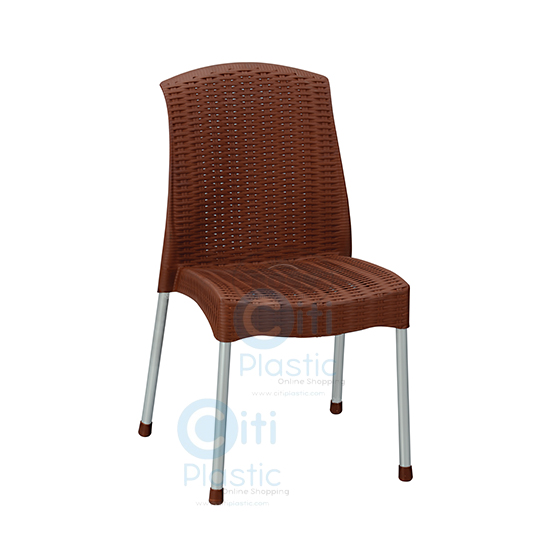 Plastic Chair Ratan outdoor/indoor Plastic Chair - Chocolate - Citi ...